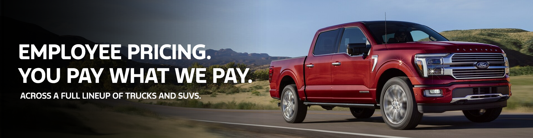 Ford Employee Pricing | Ford Truck & SUV Specials Near Me
